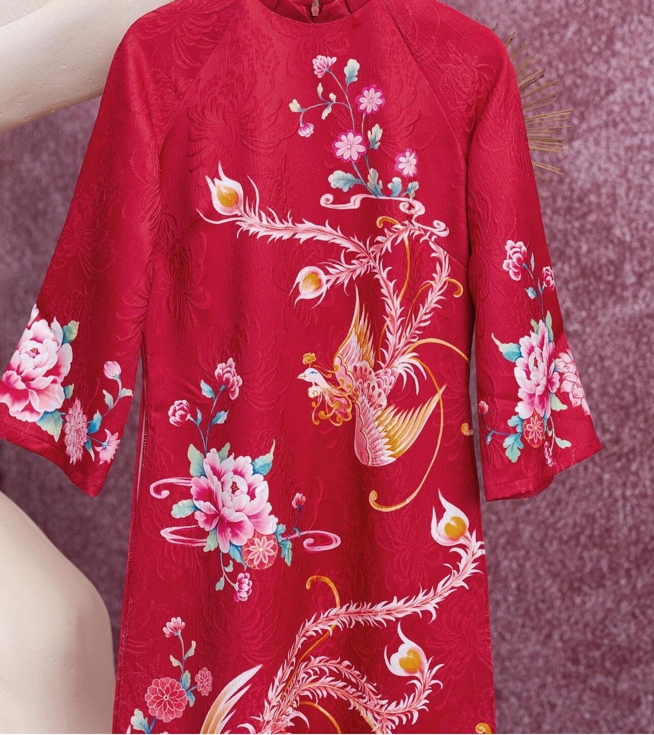 Vietnamese Traditional & Modern Ao Dai Red, Pants Included - Etsy