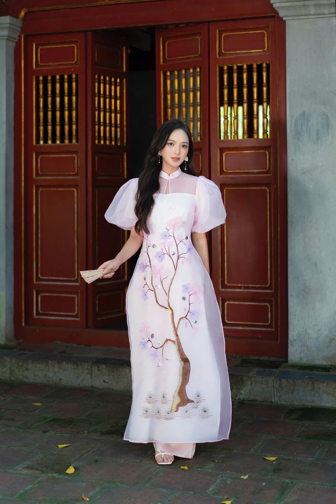 Vietnamese Traditional & Modern Ao Dai TA Aodai Light Pink, Pants ...