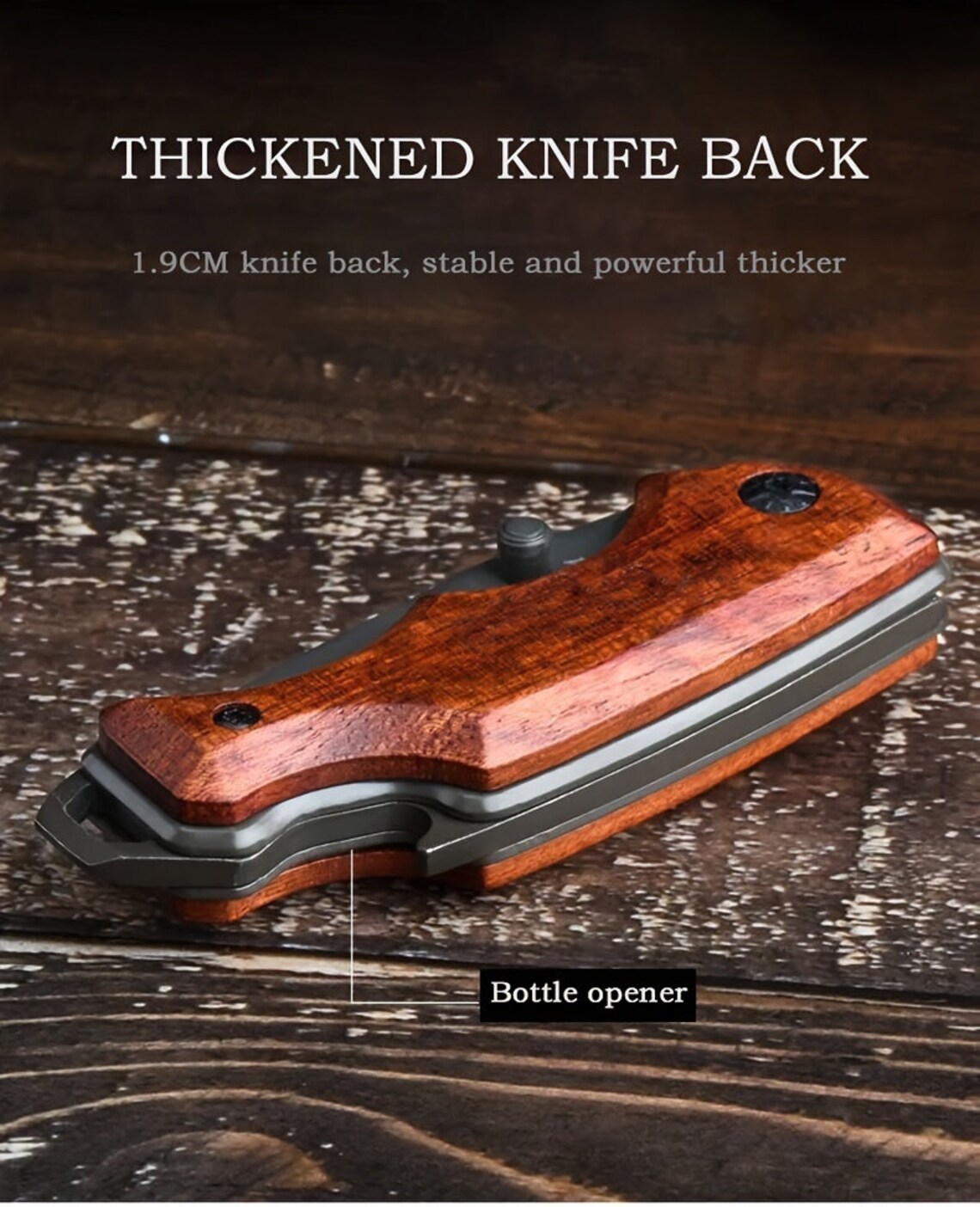 Engraved Morel Mushroom Folding Knife With Rosewood Handle Perfect Gift ...