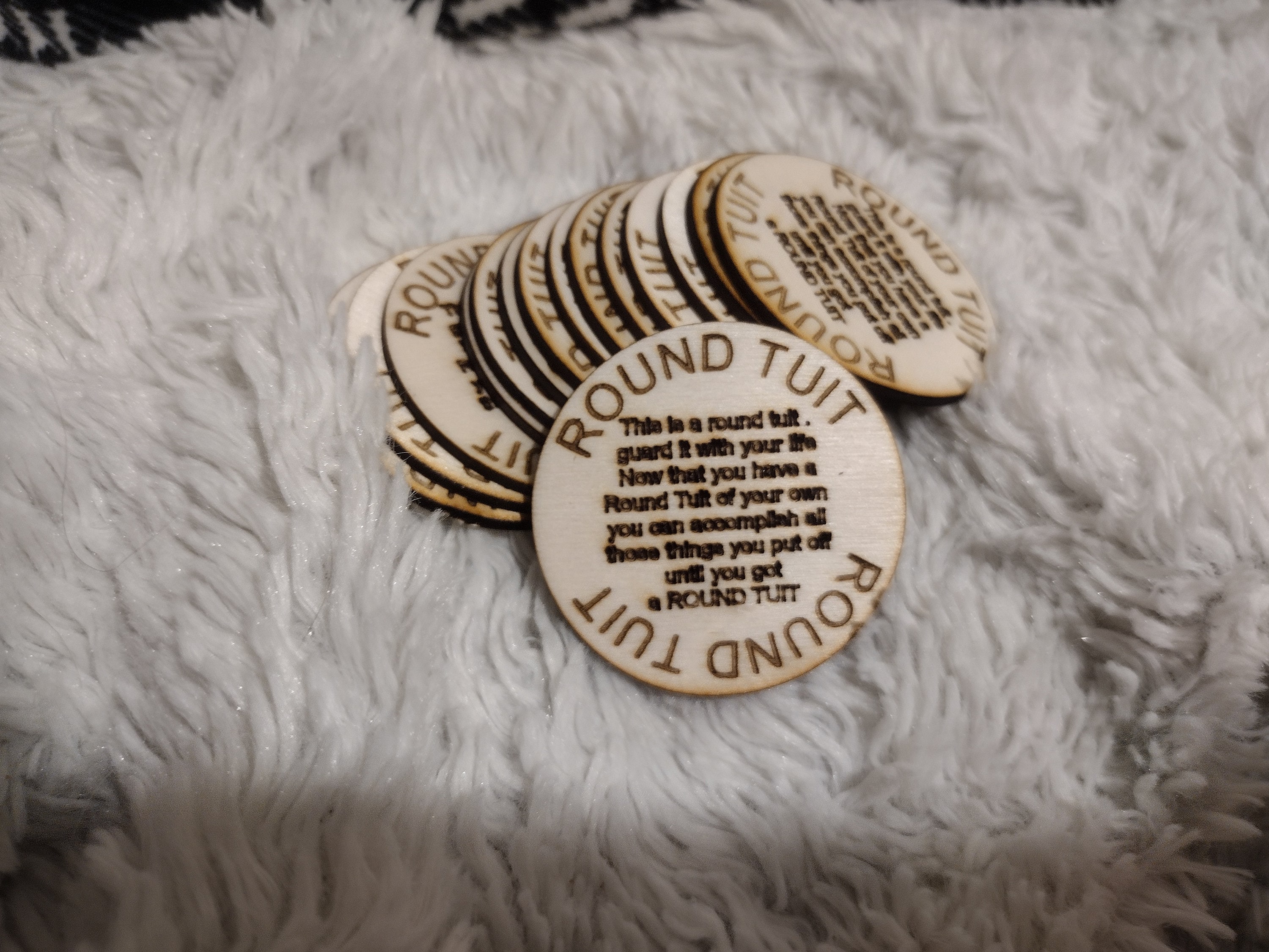 Round Tuit Tokens 5pcs - Etsy