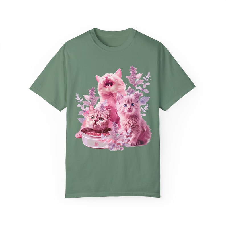 Mad Cats T-shirt, Pink Graphic Shirt, Funny Cat Shirt, Pink Cats Shirt ...