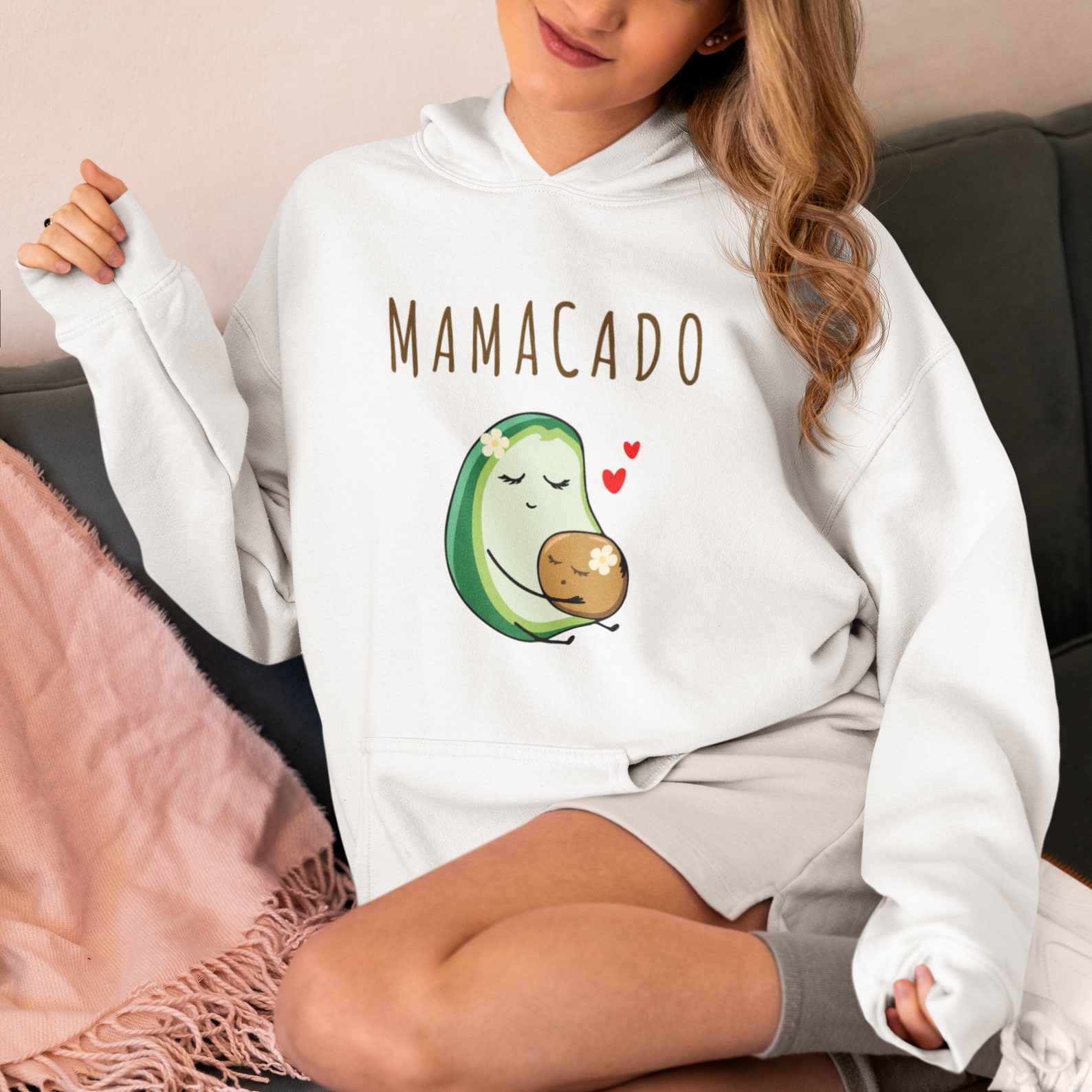 Mamacado Hoodie, Mother's Day Gift, New Mom Gift, Pregnancy Hoodie ...