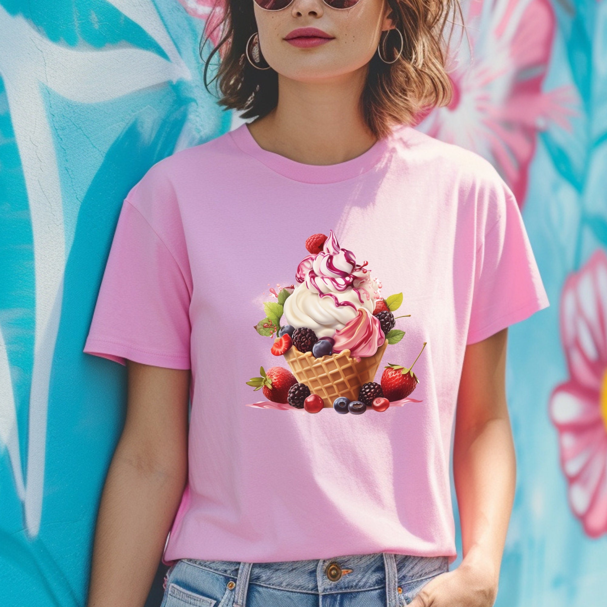Ice Cream T-shirt, Comfort Colors Tee, Retro Style T-shirt, Vintage ...