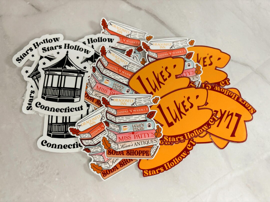 Gilmore Girls Stickers, Luke's Diner Sticker, Stars Hollow Sticker ...