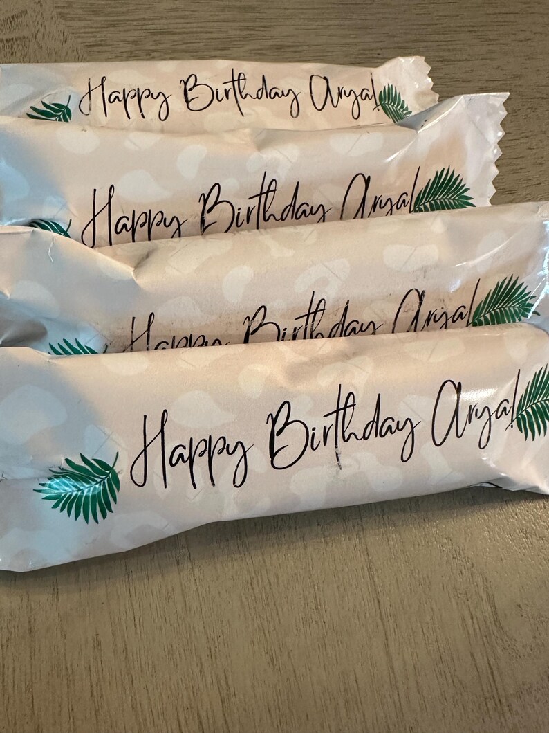 12 Personalized Snickers Bar Party Favors Birthday Party Favors ...