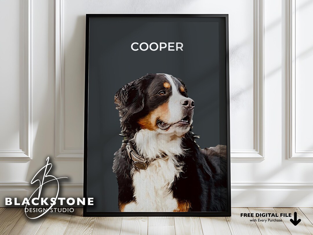 Personalized Dog Art Watercolor Portrait 24 Hour Turnaround Free Proof ...