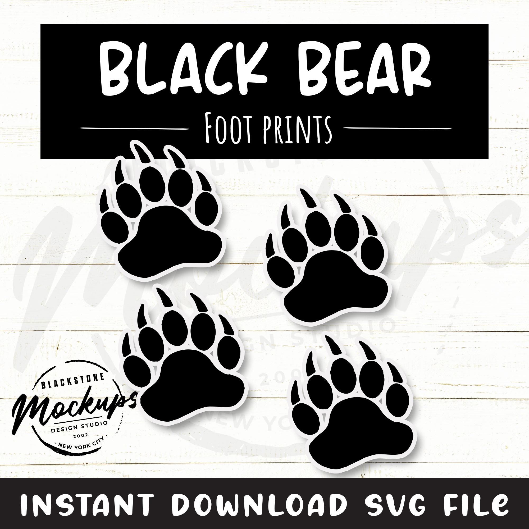 Bear Paw Print SVG Styles | Animal Paw SVG | Bear Paw SVG | Bear ...