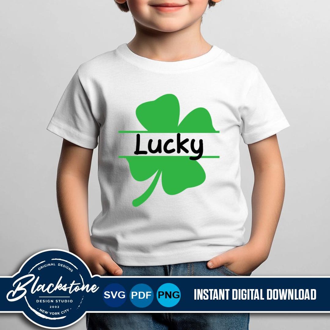 Four Leaf Clover Monogram Design - Split Clover Digital Download - SVG ...