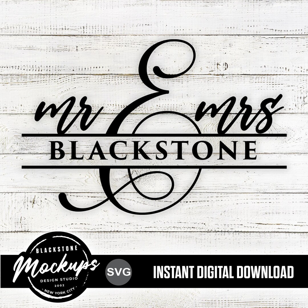 Mr And Mrs Svg Bundle Split Monogram Cute Marriage Cricut Plotter File Svg Png Download Plotting