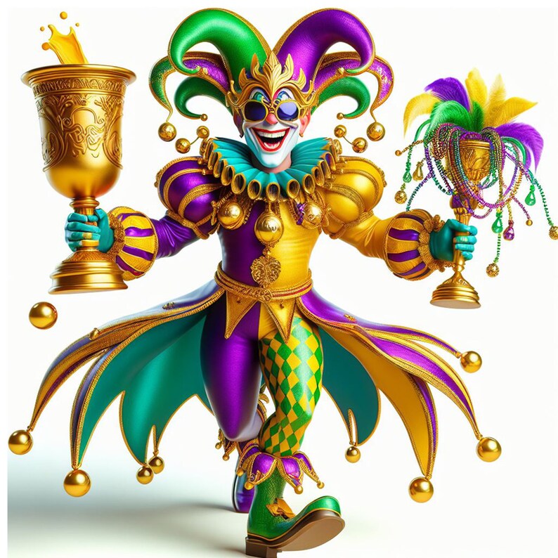 2024 Mardi Gras Jesterpng 300DPI 1500X1500 - Etsy