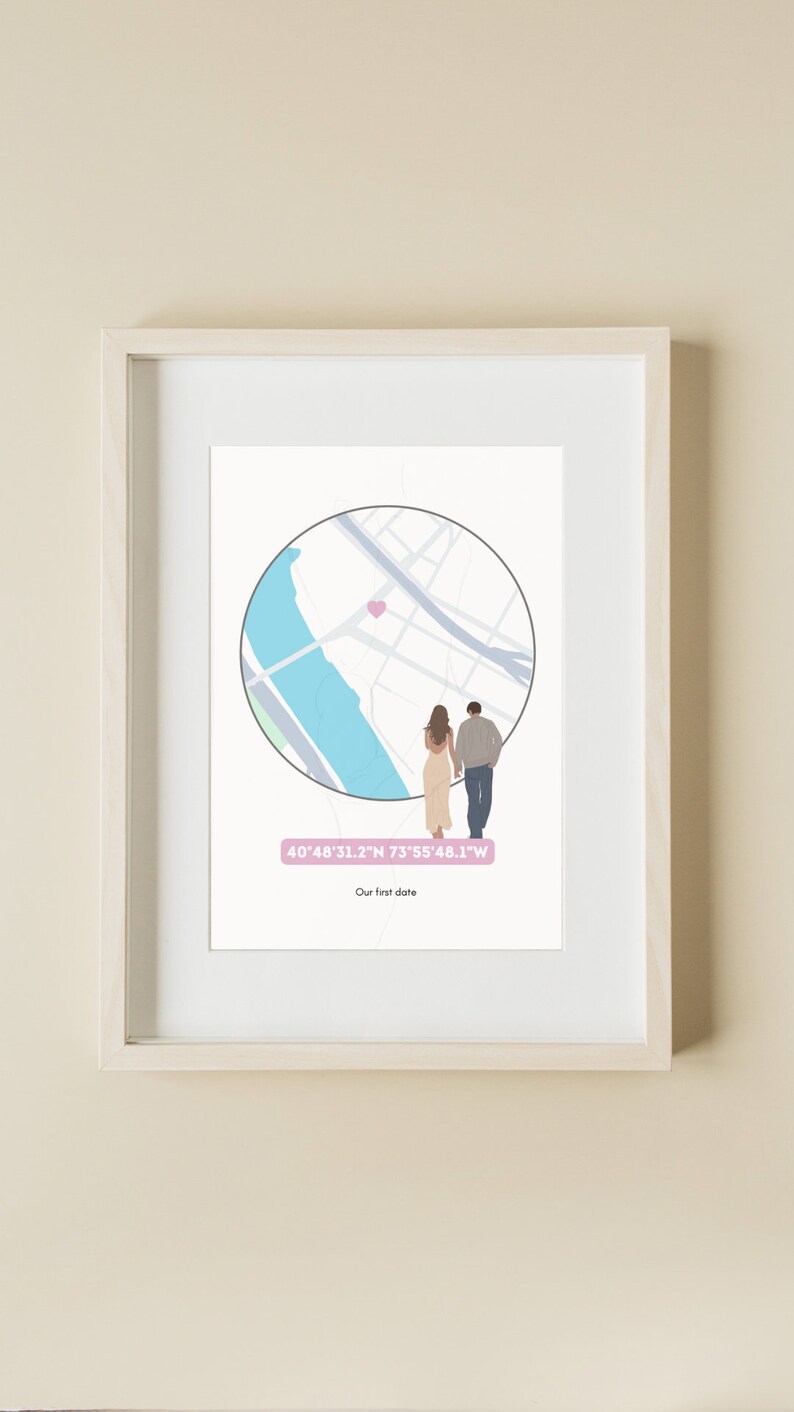 Personalized Love Story Map Custom Digital Art for Couples - Etsy