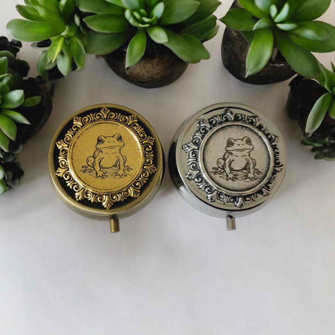 Engraved Pillbox Frog Toad Pill Box Frog Lover Gift - Etsy