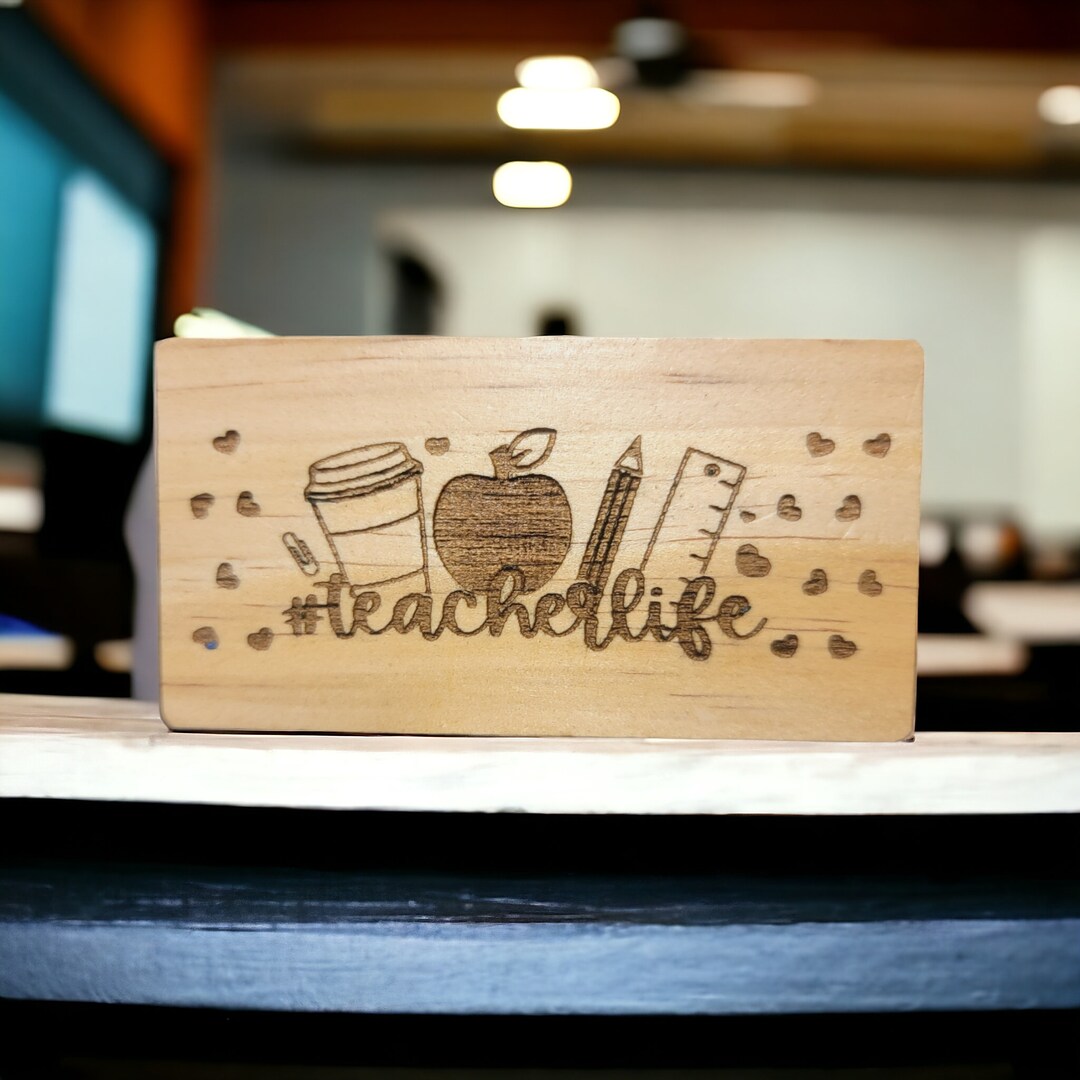 Teacher's Gift Chalkboard Dry Erase Board Eraser Desk Decoration - Etsy