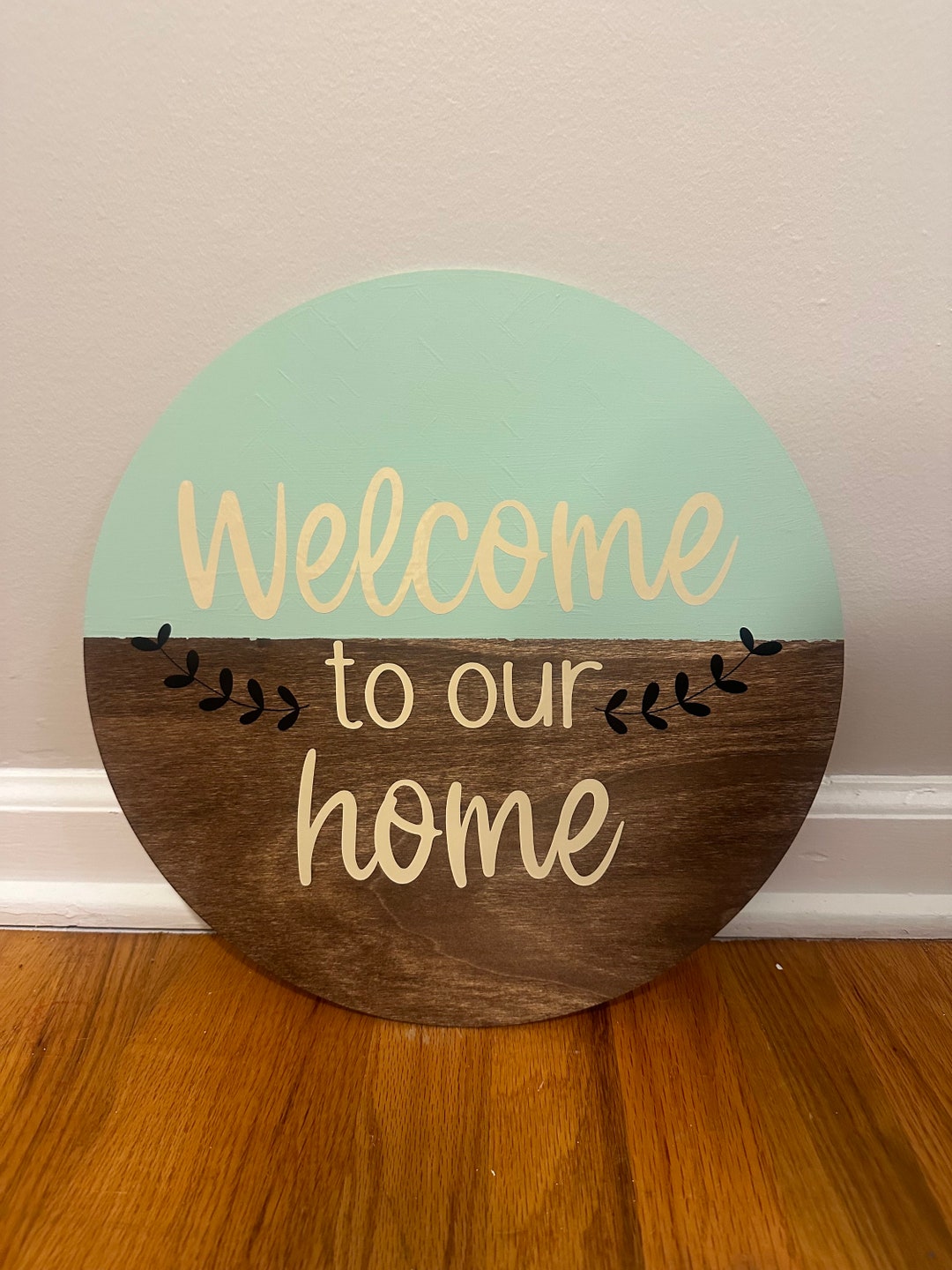 Welcome to Our Home Half and Half - Etsy