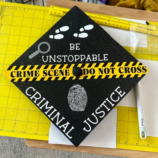 Criminal Justice Graduation Cap - Etsy