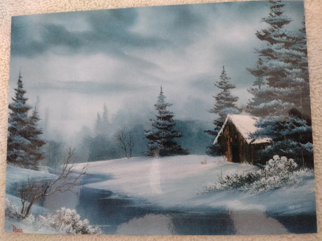 Bob Ross "before the Snowfall" Art Fridge Magnet 4 1/2 X 6" New - Etsy