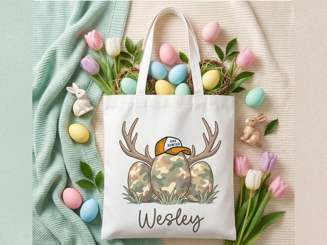 Custom Easter Basket, Easter Egg Hunts, Bunny Baskets for Kids Bag ...