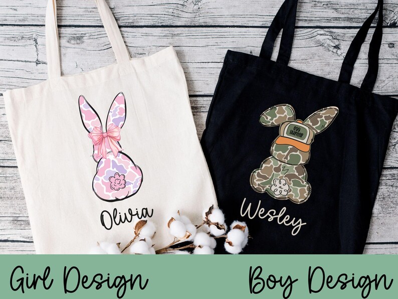 Custom Easter Basket, Easter Egg Hunts, Bunny Baskets for Kids Bag ...