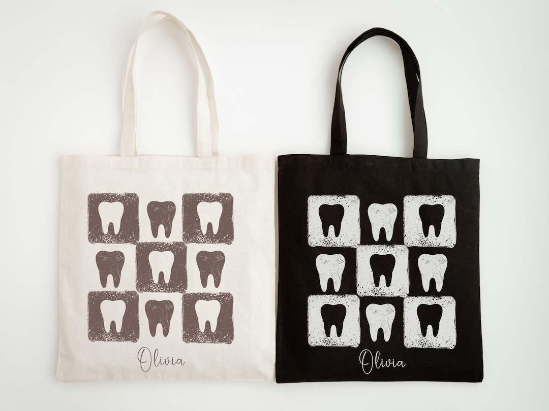 Dental Student Tote Bag, Customized Dental Assistant Tote Bag ...