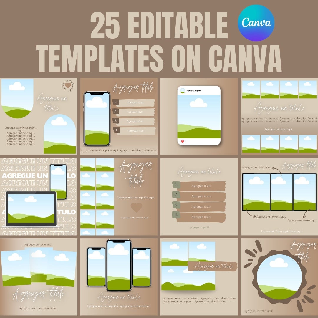 25 Editable Templates in Canva - Etsy