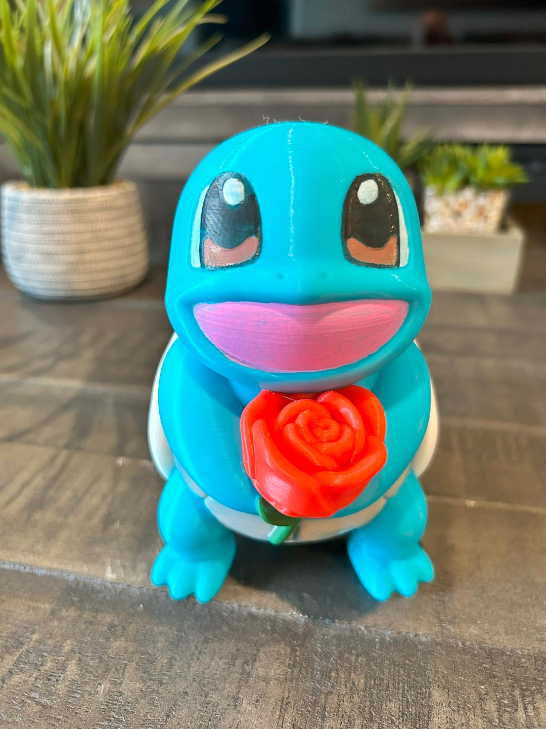 Rose Glow Valentine Squirtle - Etsy