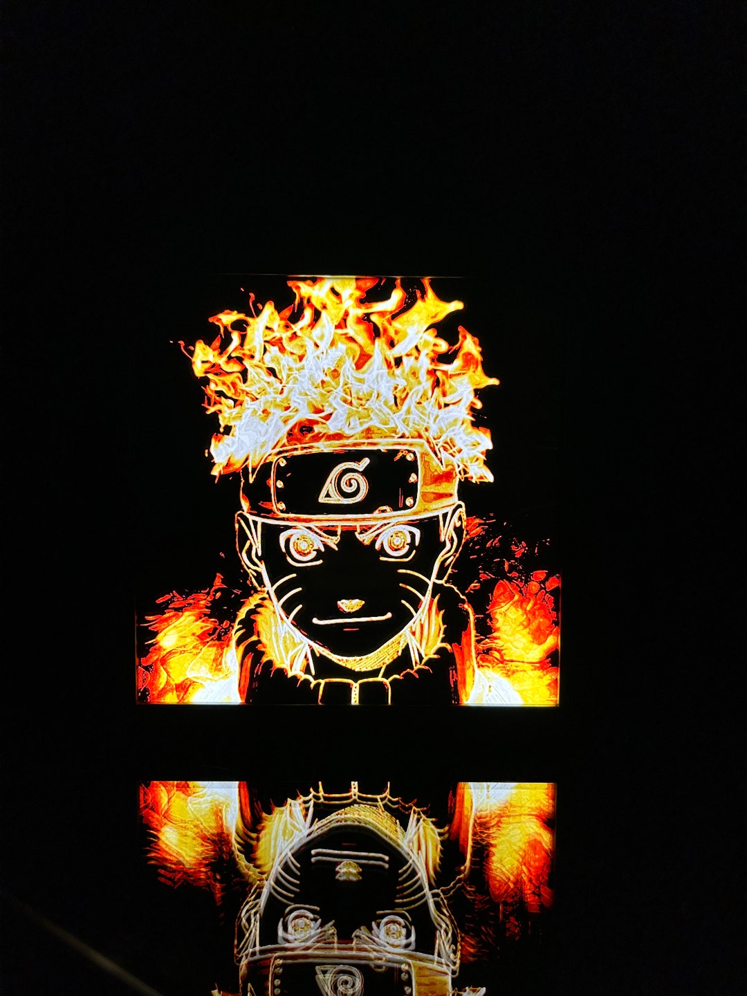Naruto Chakra LED Lithophane Lightframe - Etsy