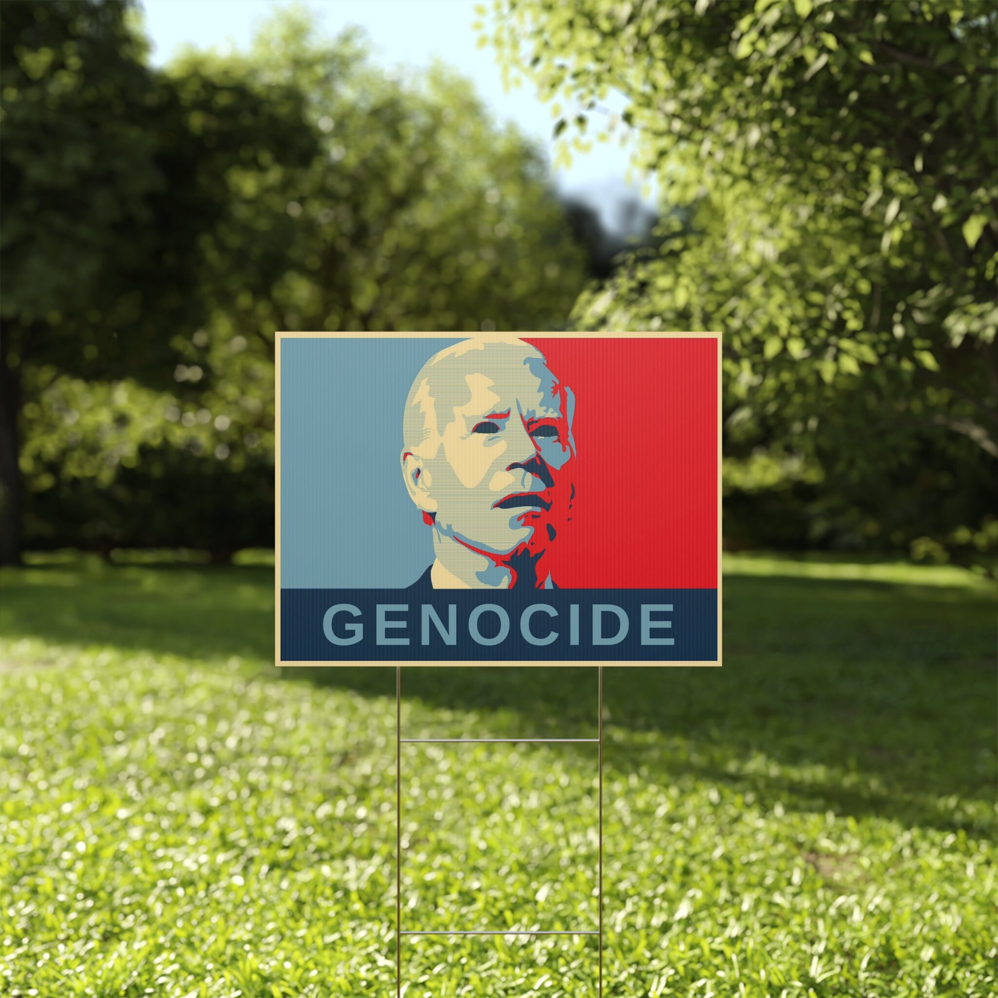 Genocide Joe Biden - Yard Sign - Etsy