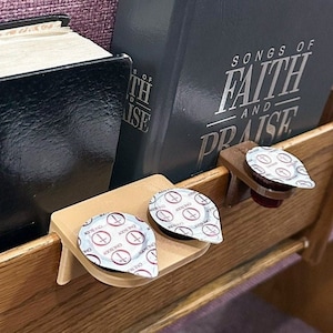 Communion Holder Double Church Pew Mount | Communion Holder Pre ...