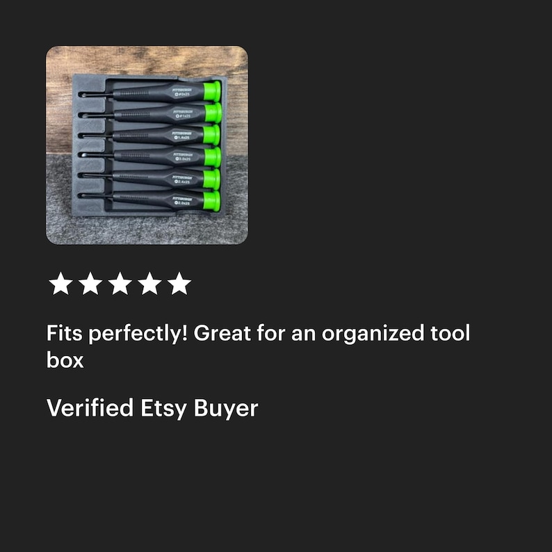 Pittsburgh 6-piece Precision Screwdriver Set Holder: 3D Printed ...