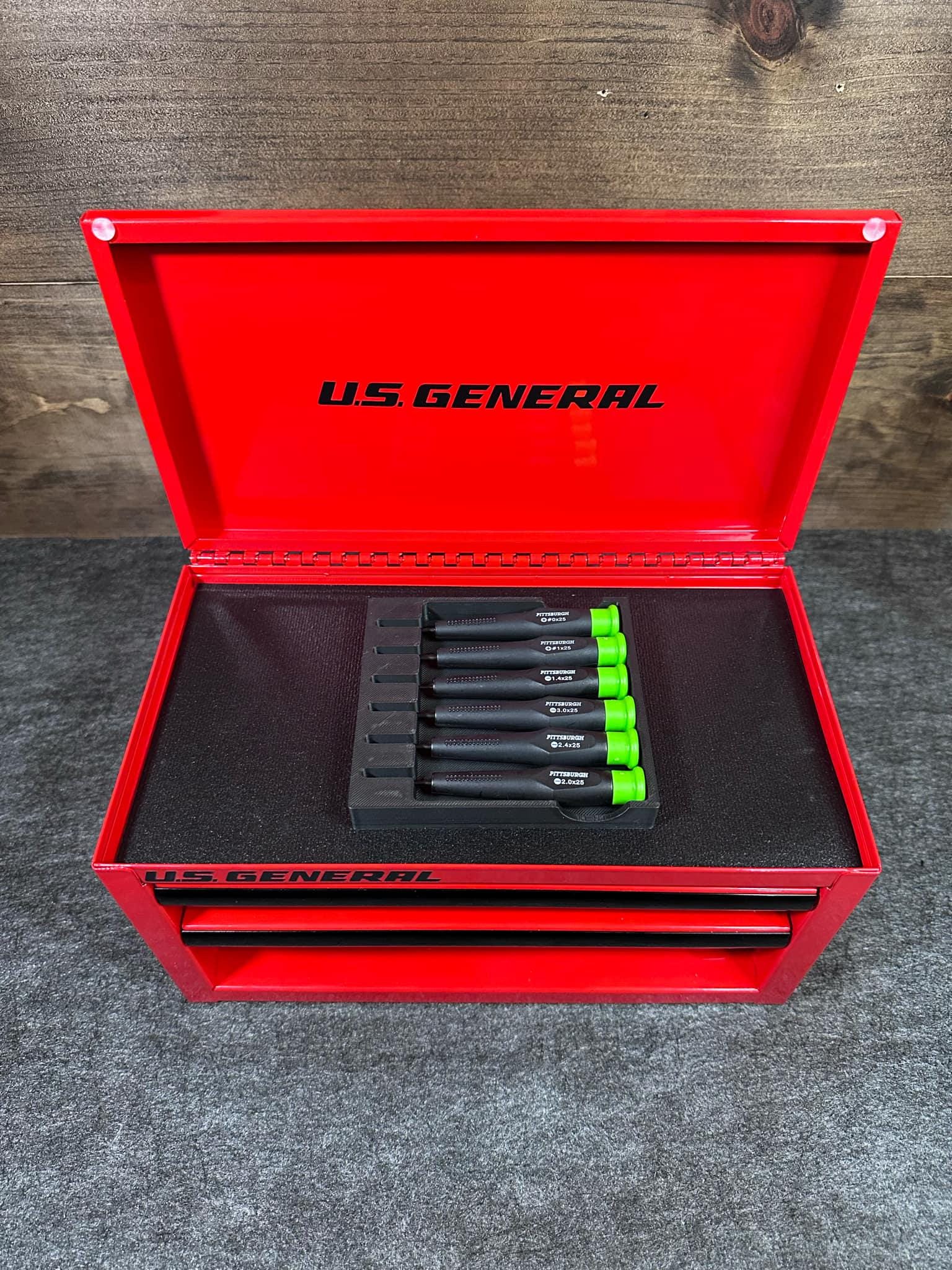 Pittsburgh 6-piece Precision Screwdriver Set Holder: 3D Printed ...