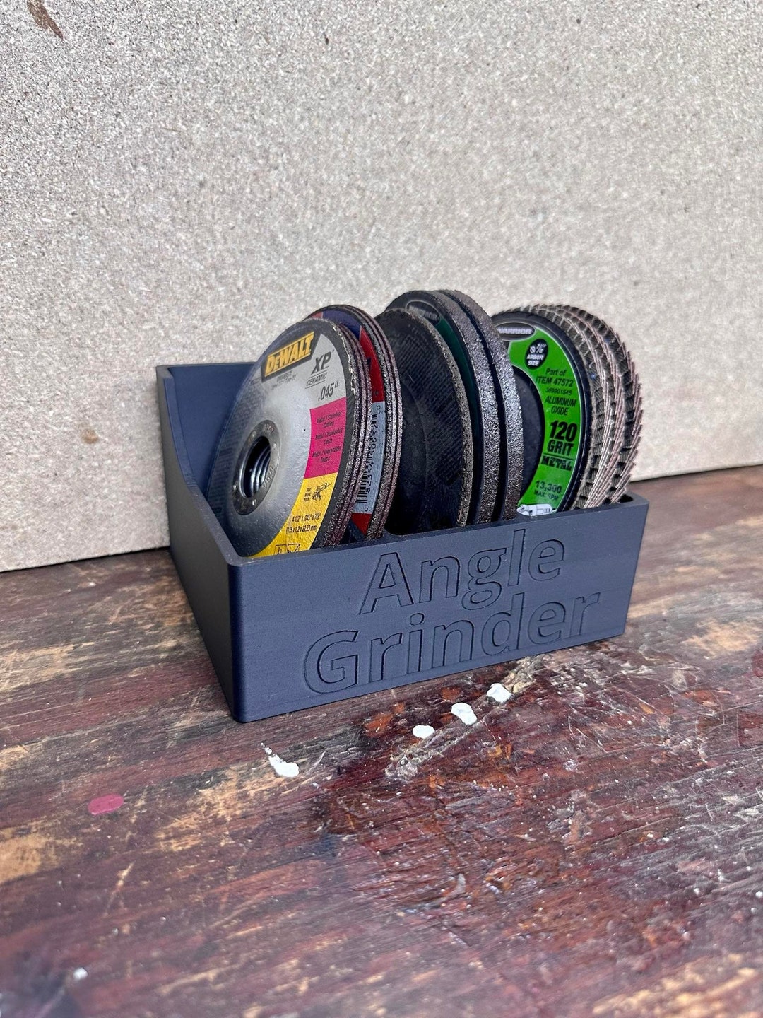 Angle Grinder Disk Organizer: 4.5" Grinder Attachment Storage - Etsy