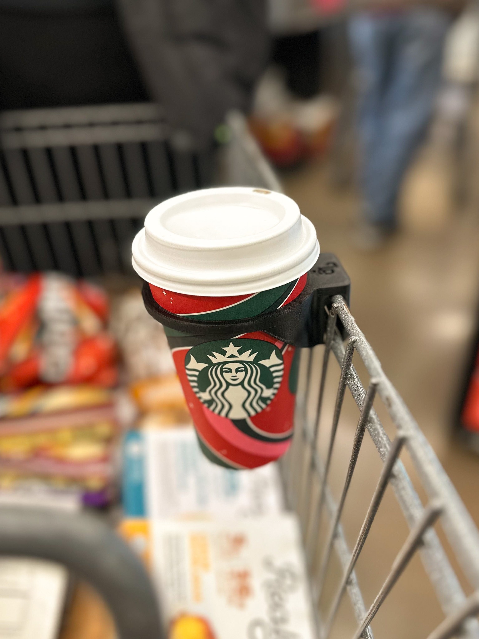 Shopping Cart Cup Holder Minimalist Design Cup Holder Shopping Cart ...