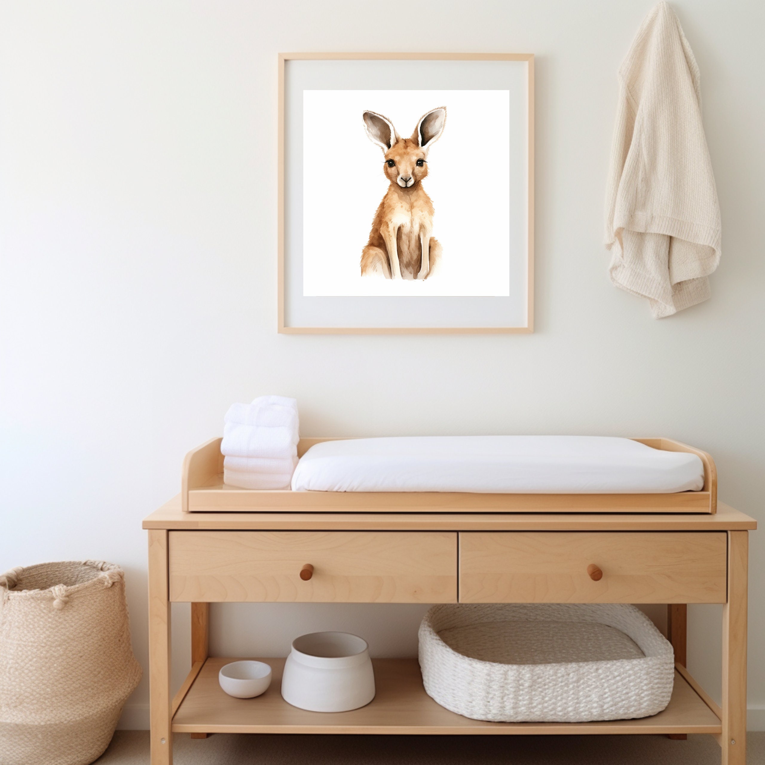 Kangaroo Watercolour Print DIGITAL PRINT FILE - Etsy
