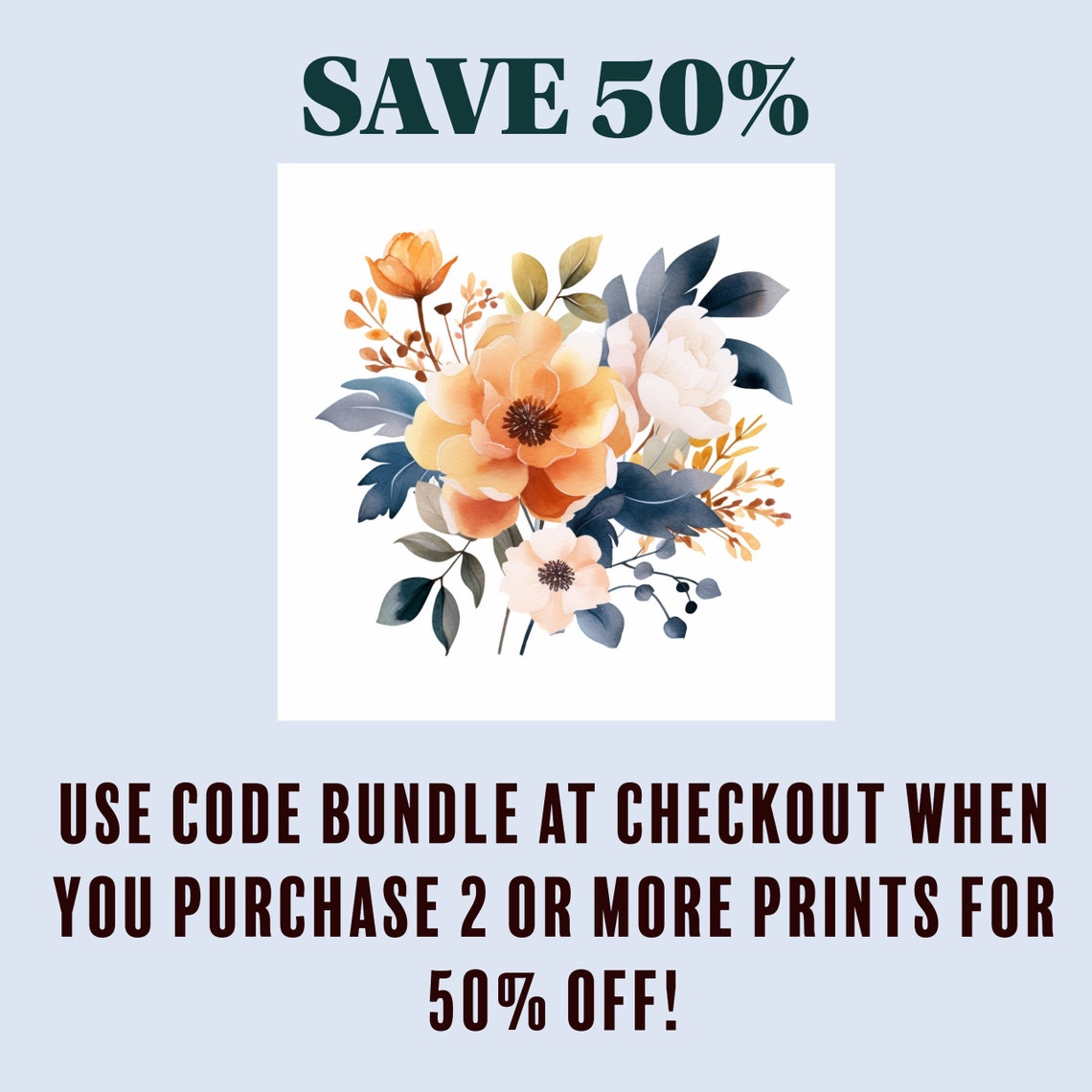 Sunflower Watercolour Print DIGITAL PRINT FILE - Etsy