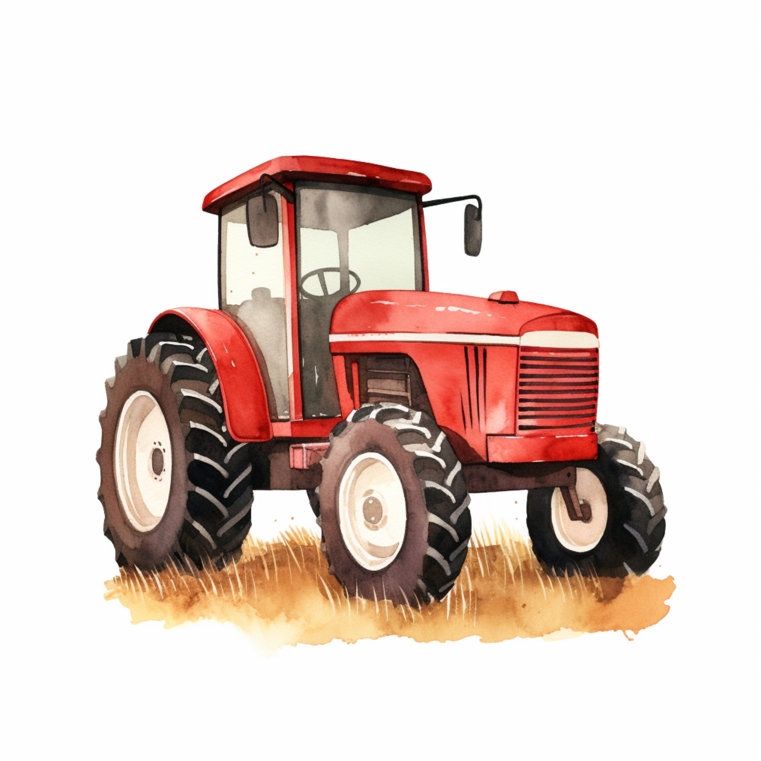 Farm Tractor Watercolour Print DIGITAL PRINT FILE - Etsy
