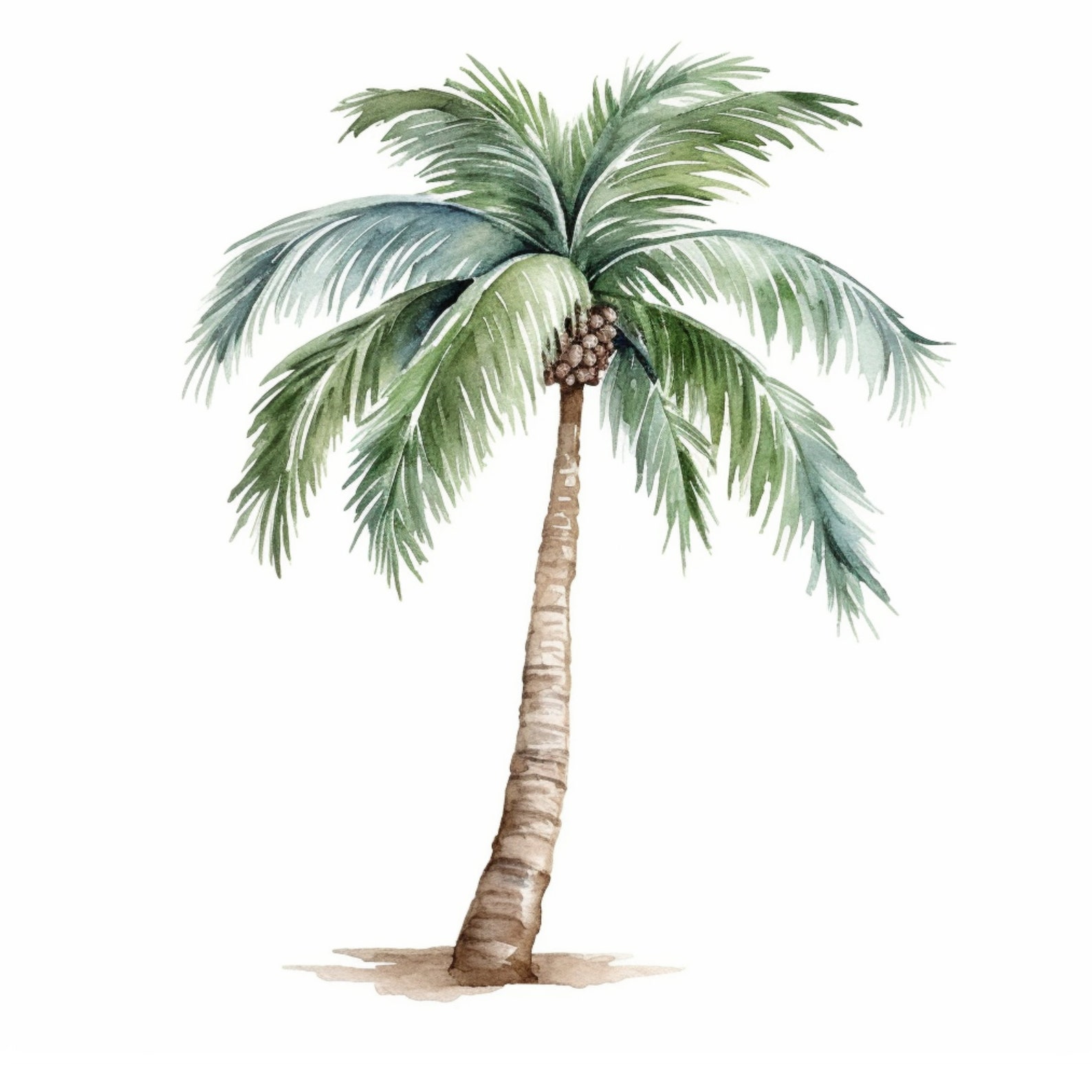 Palm Tree Watercolour DIGITAL PRINT FILE - Etsy