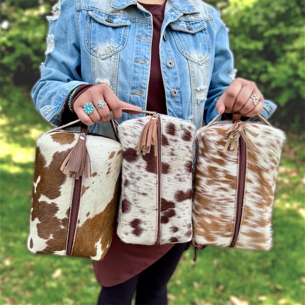 Small Cow Hide Pouch - Etsy