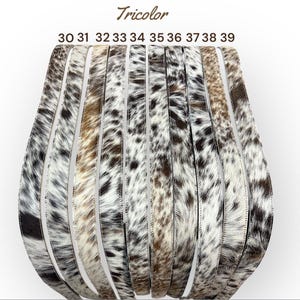 COWHIDE LEATHER BELTS for Men, Women - Genuine Cow Hide Belts Real Hair ...