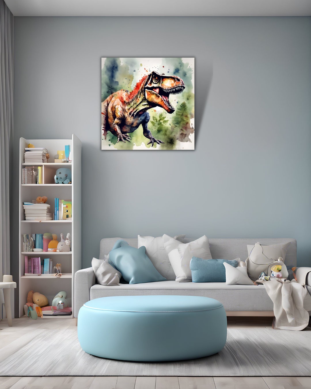 Jurassic Park T-rex Dinosaur Canvas Canvas Wall Art Decor Canvas Art ...