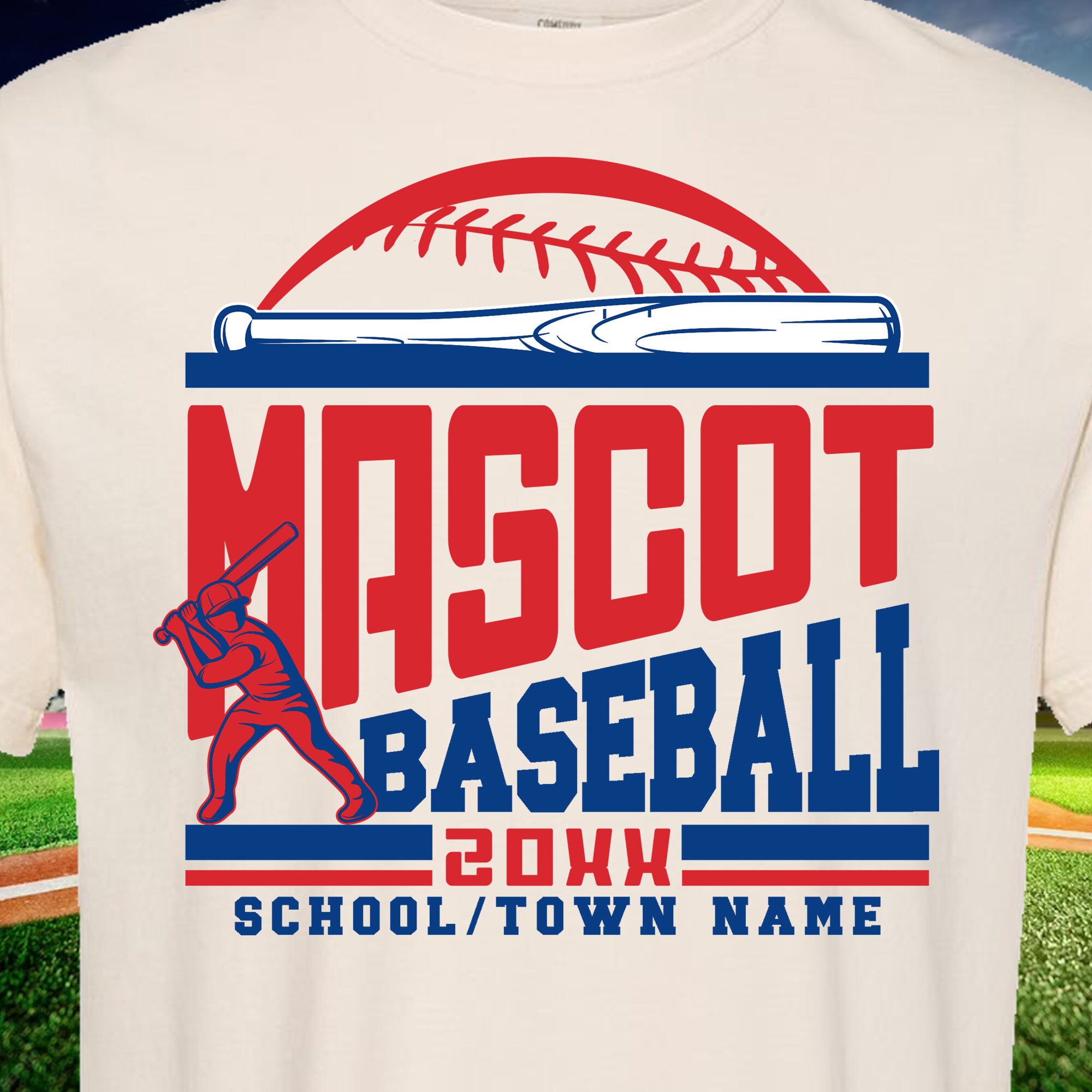 Baseball Mascot Template, Svg Png Dxf Eps, Team SVG, Softball Team Svg ...