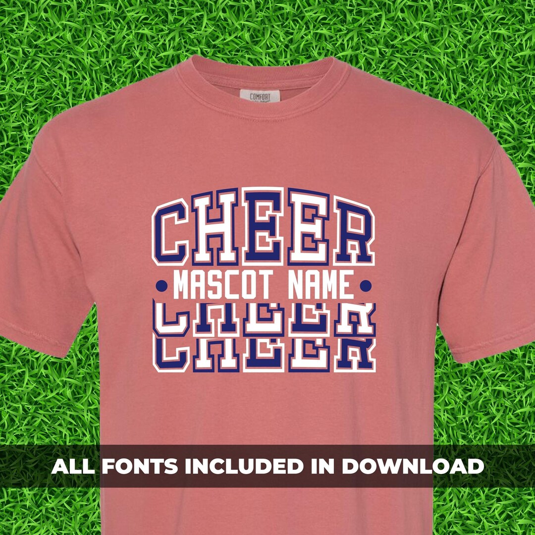 Cheer Team Svg Png, Cheer Mascot Template, Svg Files for Cricut, Cheer ...