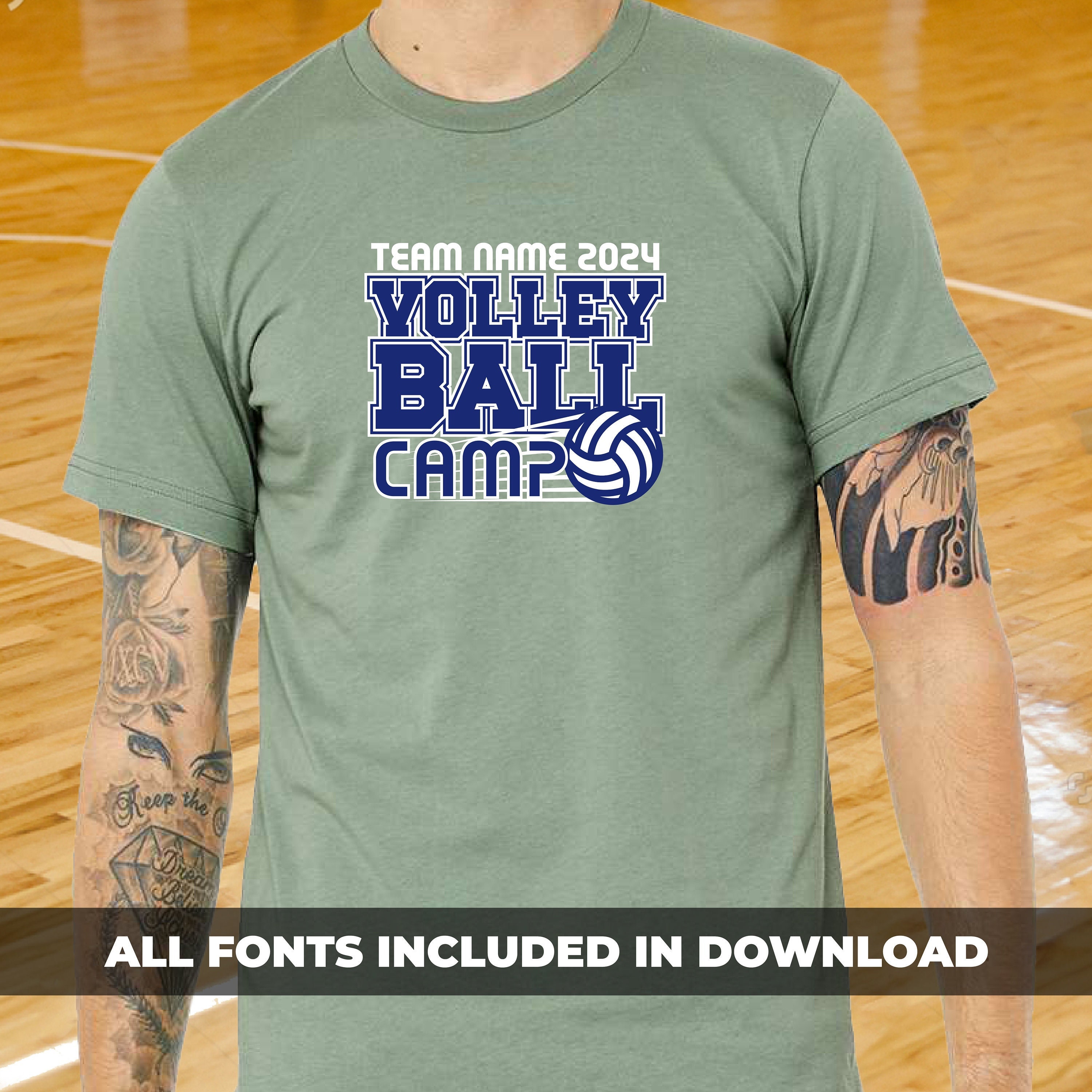 Volleyball Camp SVG, Custom DTF, Volleyball Camp Cricut File ...