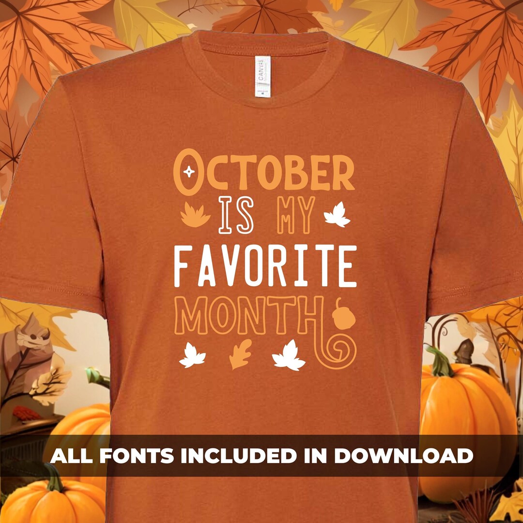 October is My Favorite Month, Fall Design, Home Décor, Laser Cut Files ...