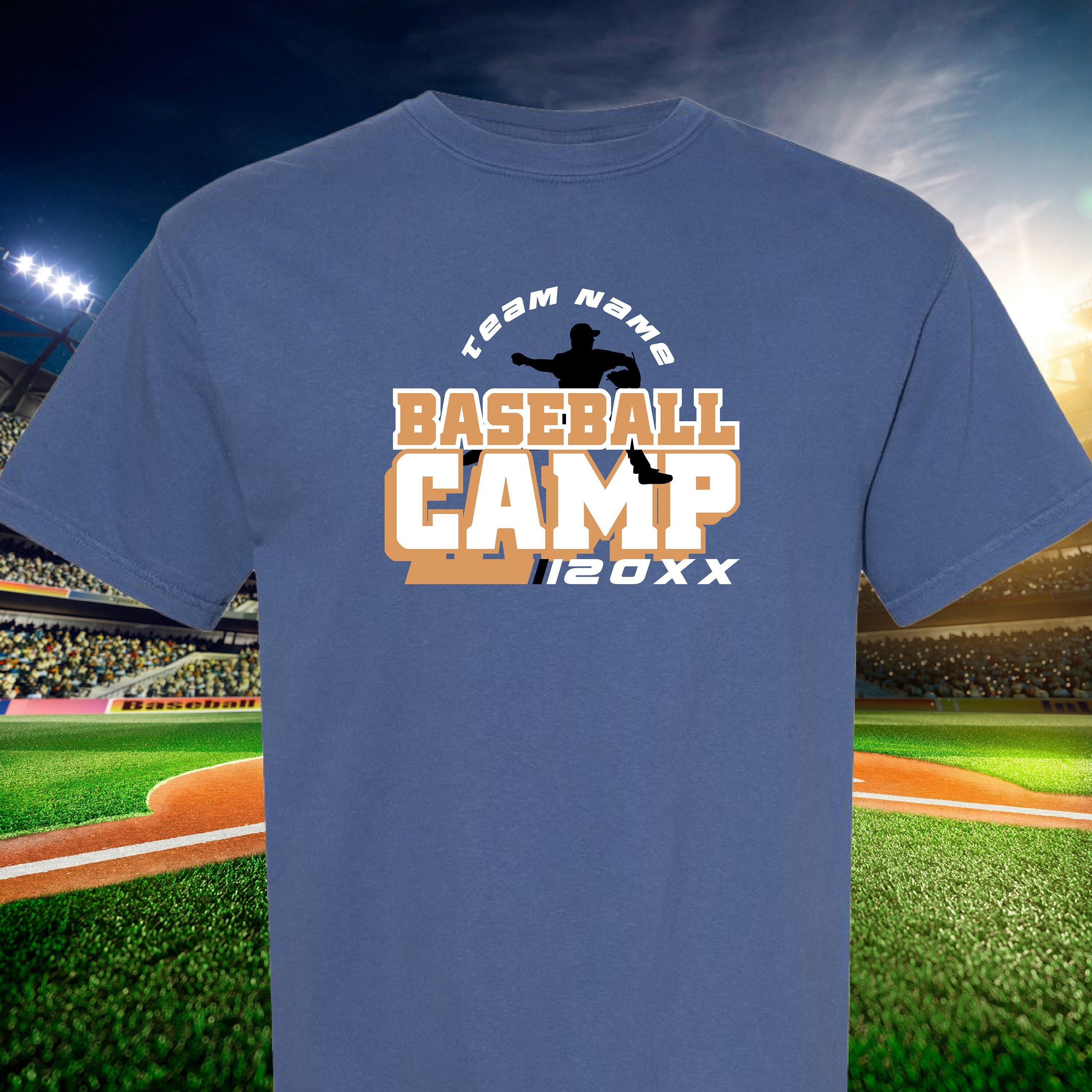 Baseball Camp Template Svg, Custom DTF, Baseball Mom SVG, DTF Transfers ...