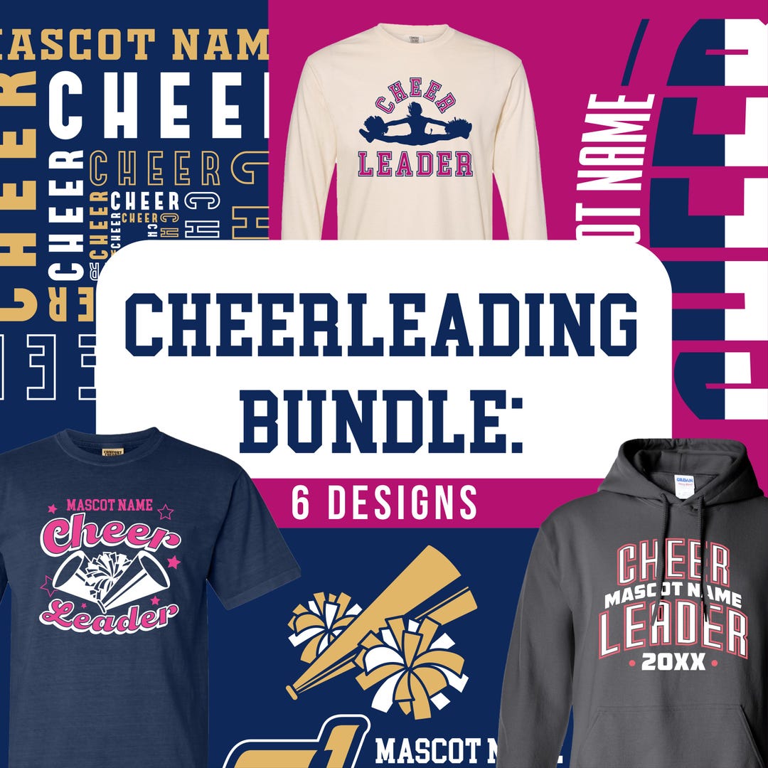 Cheer SVG Bundle, Mascot Template Svg, Personalize Cheer Team, Svg ...