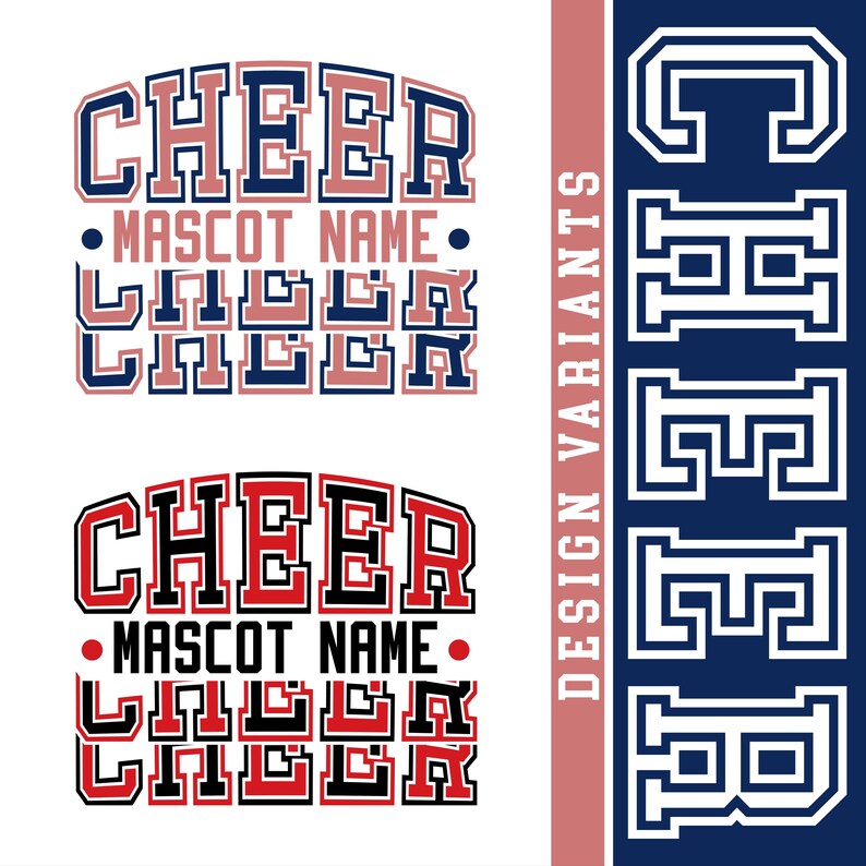 Cheer Team Svg Png, Cheer Mascot Template, Svg Files for Cricut, Cheer ...