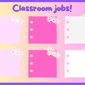 Printable Classroom Job Board Bundle | Bulletin Board | Notes | Colour ...