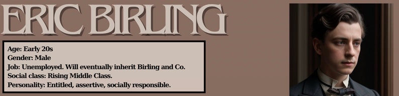 An Inspector Calls Eric Birling Poster english GCSE Key Quotes, Theme ...