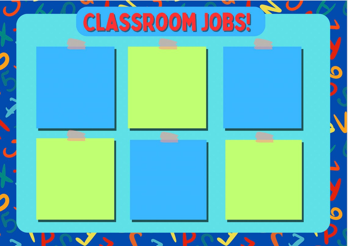 Printable Classroom Job Board Bundle | Bulletin Board | Notes | Colour ...