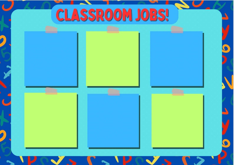 Printable Classroom Job Board Bundle | Bulletin Board | Notes | Colour ...